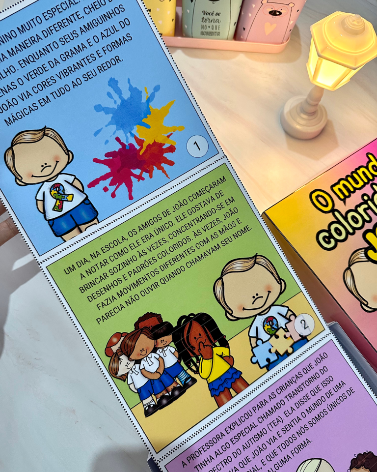 O mundo colorido de João – Alfabetizando Baixinhos