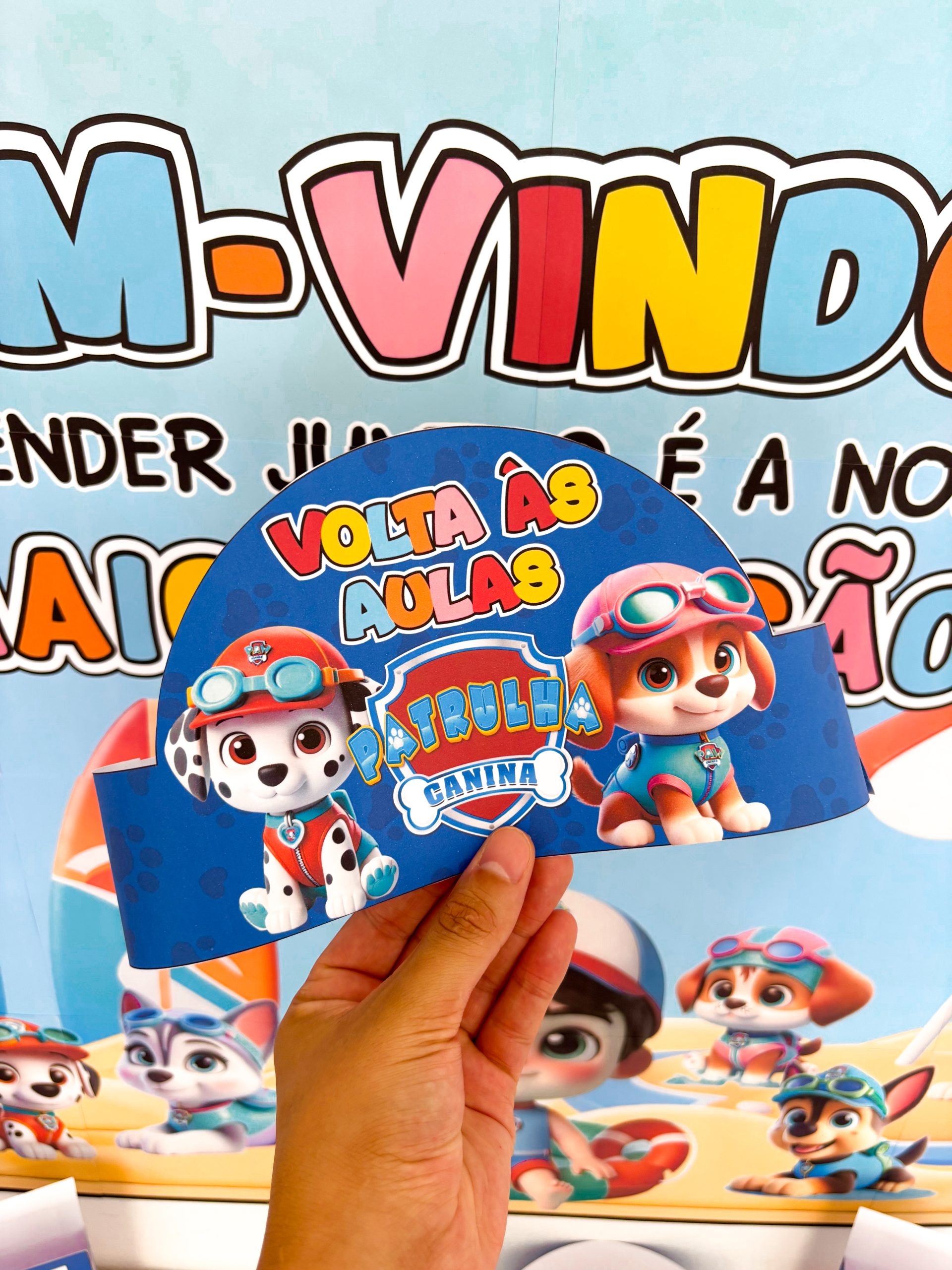 Volta às aulas – Patrulha Canina Pool Party – Alfabetizando Baixinhos